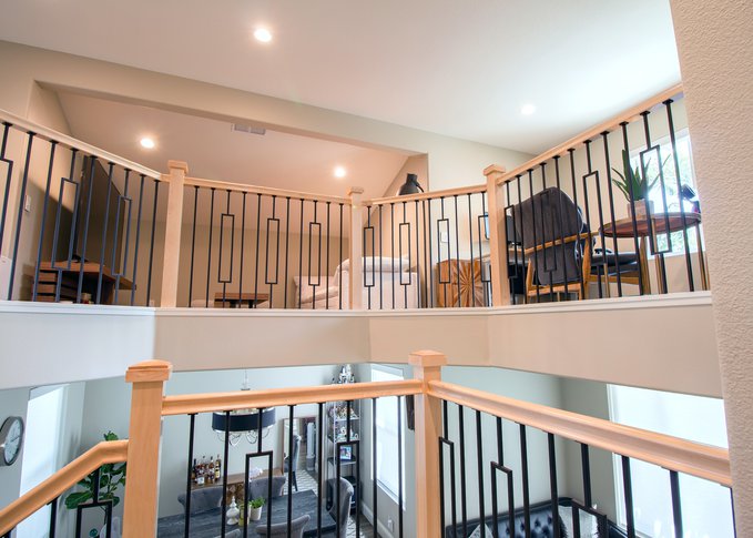 Custom Railing for Loft Addition | The Loft Crafters