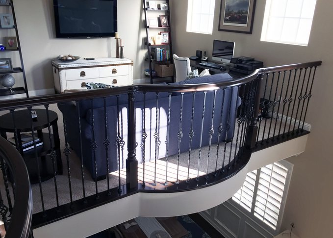 Custom Railing for Loft Addition | The Loft Crafters